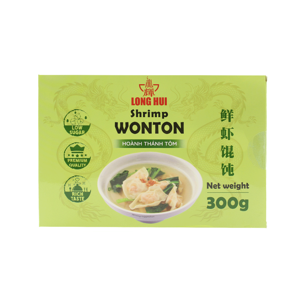 LONG HUI Shrimp Wonton 300g (Frozen)