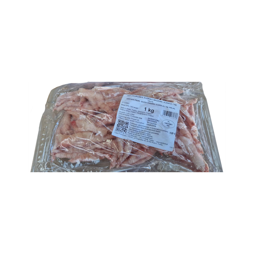 KPS Chicken Paws 1kg (Frozen)