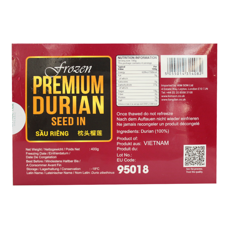 THE PLANTBASE STORE Frozen Premium Durian Seed In 400G (Frozen)
