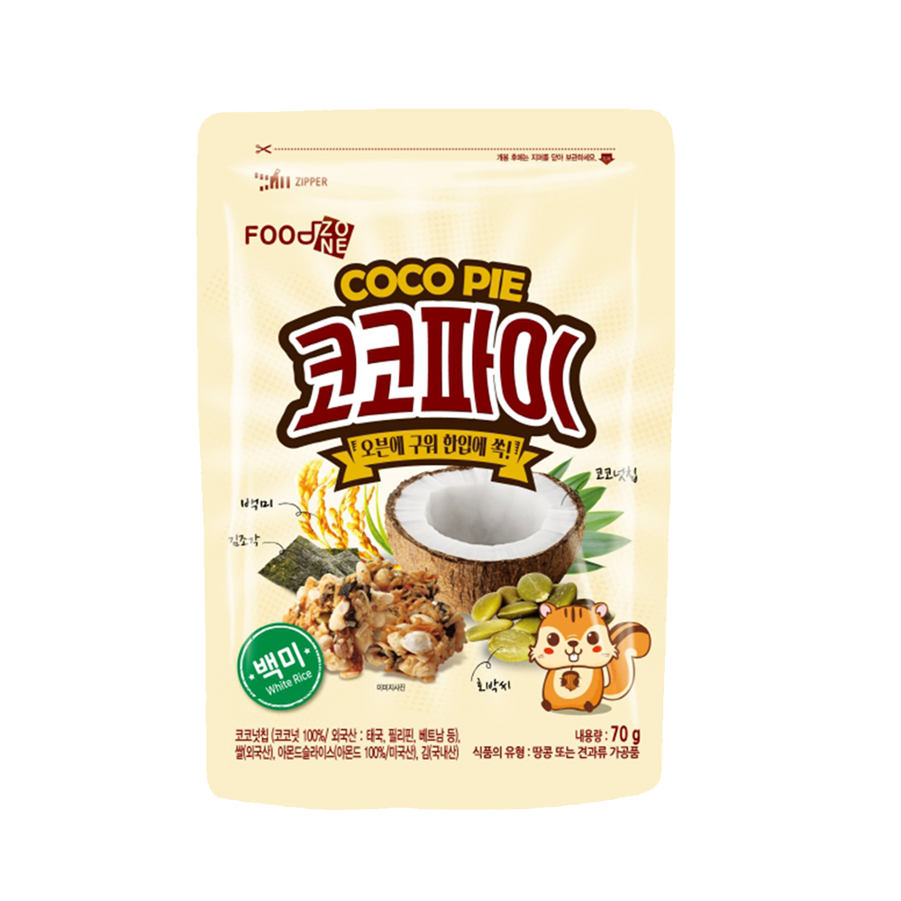 FOOD ZONE Coco Pie White Rice 70g
