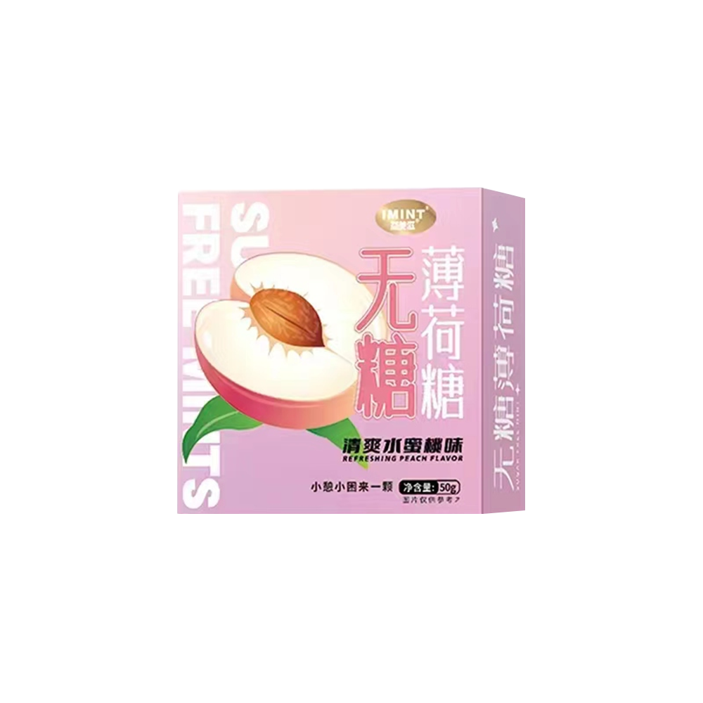 IMINT Sugar Free Candy - Refreshing Peach Flavour 50g