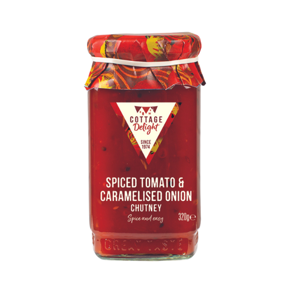 COTTAGE DELIGHT Spiced Tomato & Caramelised Onion Chutney 320g