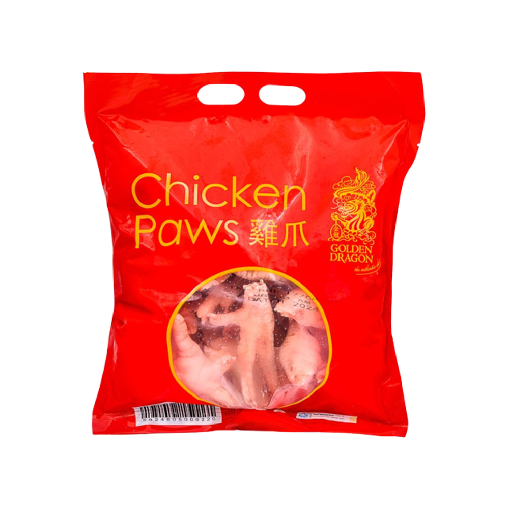 GOLDEN DRAGON Chicken Feet 1kg (Frozen)