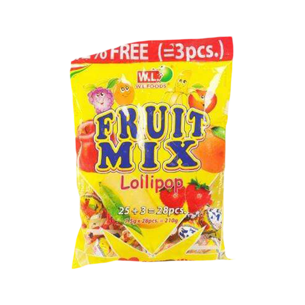 WL Fruit Mix Lollipop 7.5G x 28