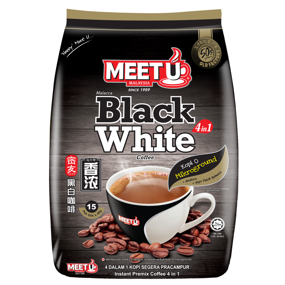 MEETU Black White Coffee 4in1 600g