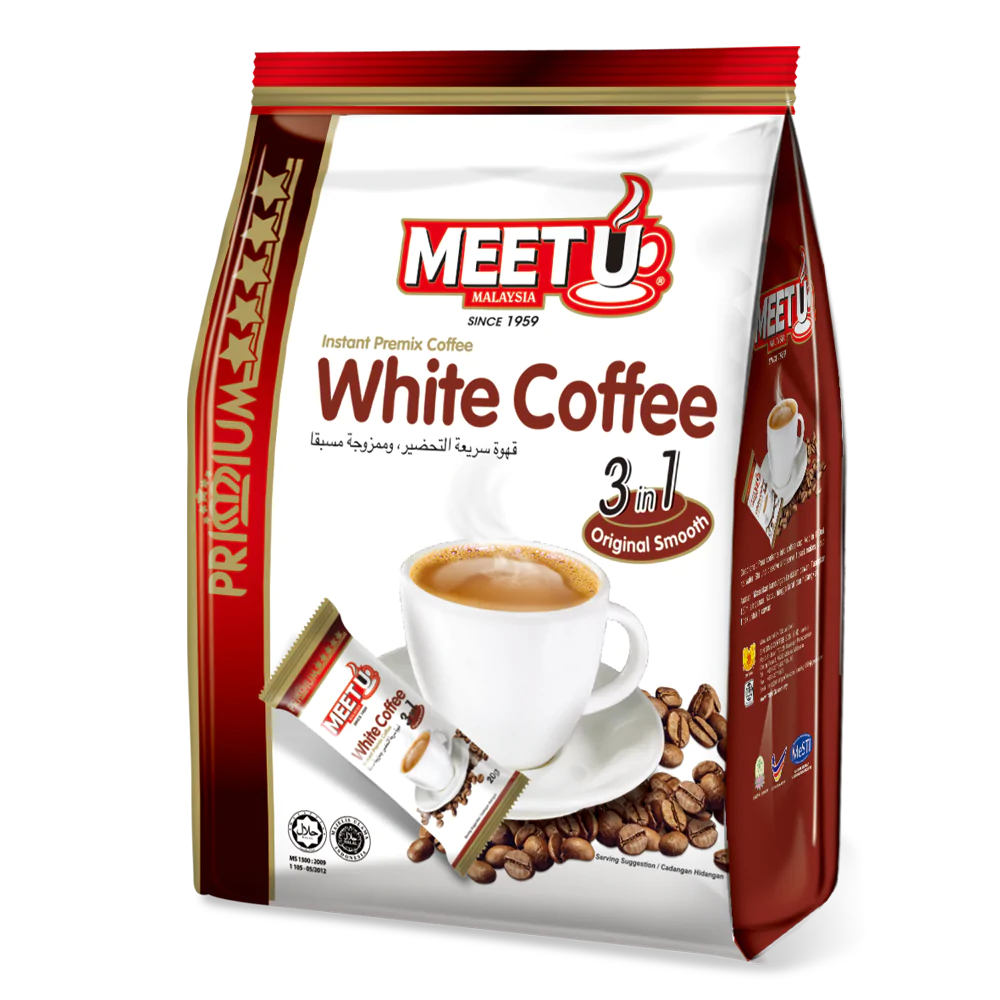 MEETU Primium White Coffee 3in1 400g (Case 24)