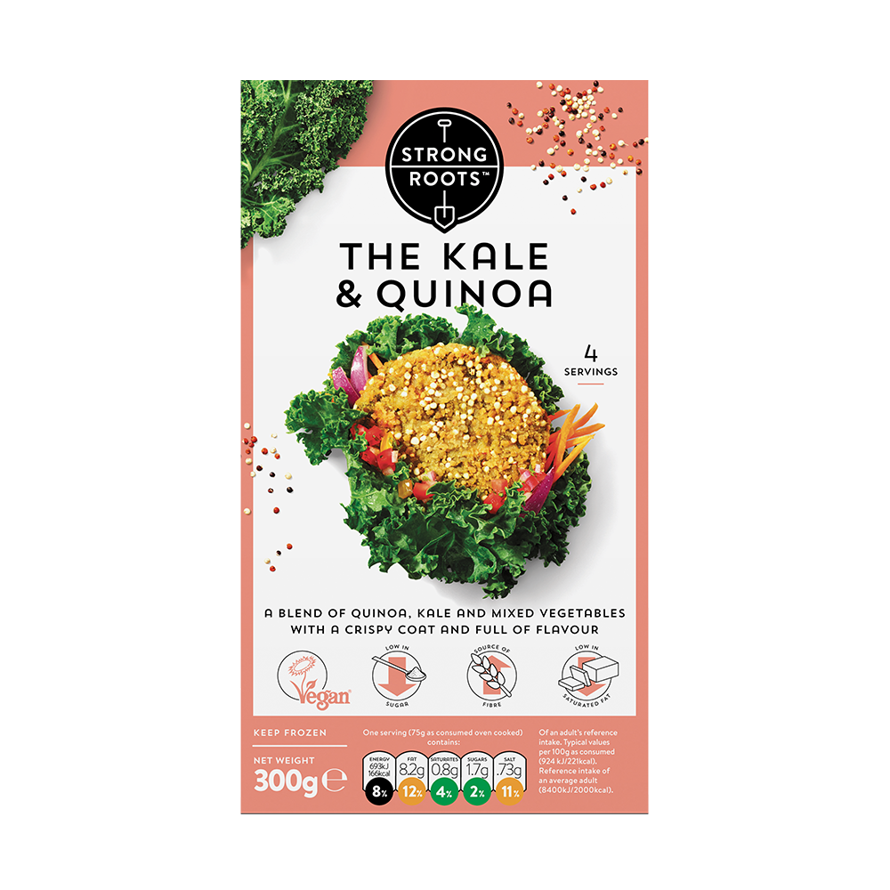 STRONG ROOTS Kale & Quinoa Burger 300g (Frozen)