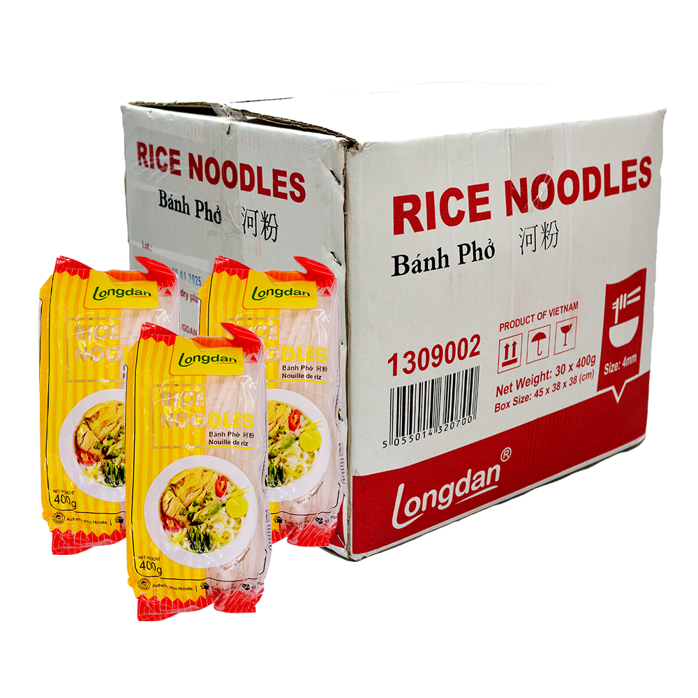 Longdan Rice Noodles 4mm 400g (Case 30)