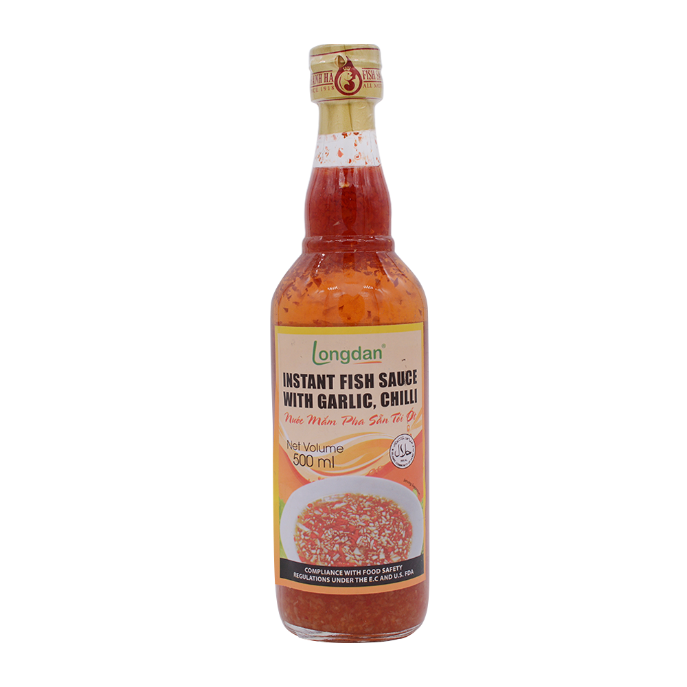 Longdan Instant Fish Sauce /w Garlic 500ml