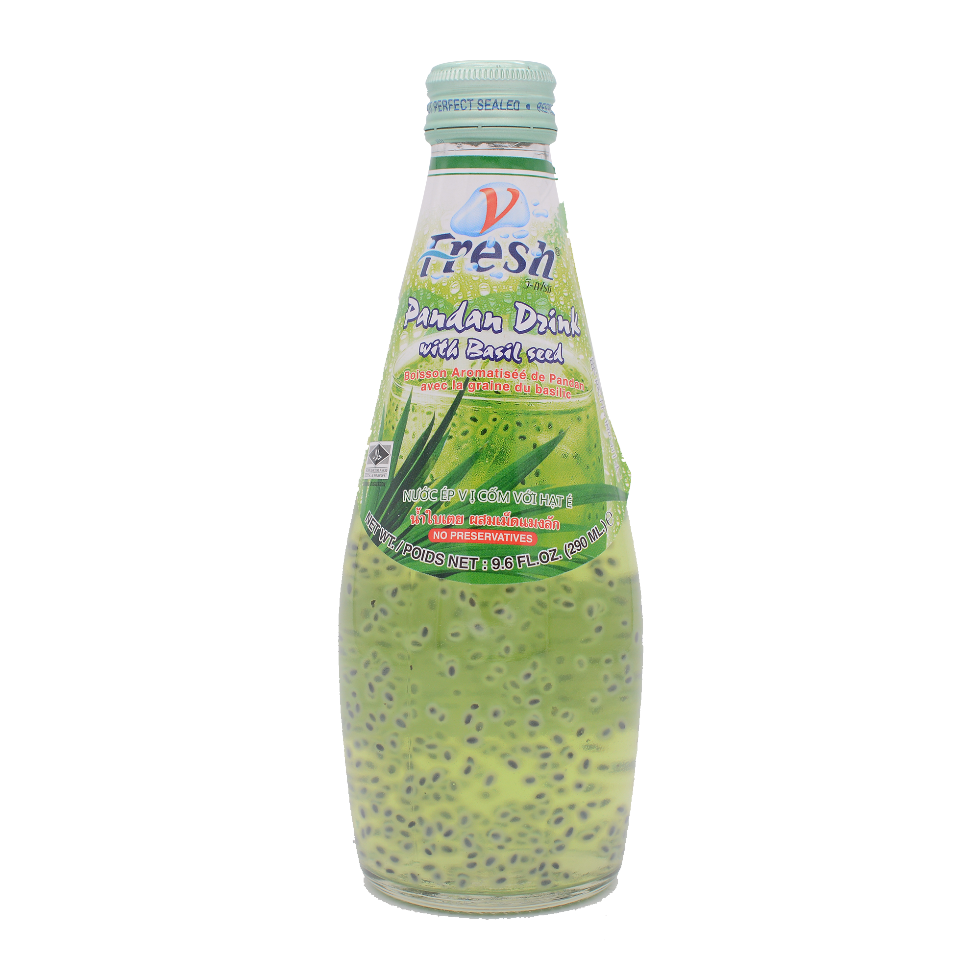 V-FRESH Pandan Drink & Basil Seed 290ml