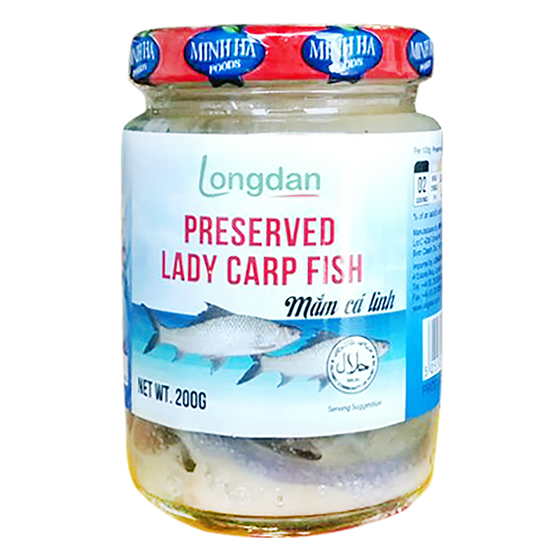 Longdan Preserved Lady Carp Fish 200g