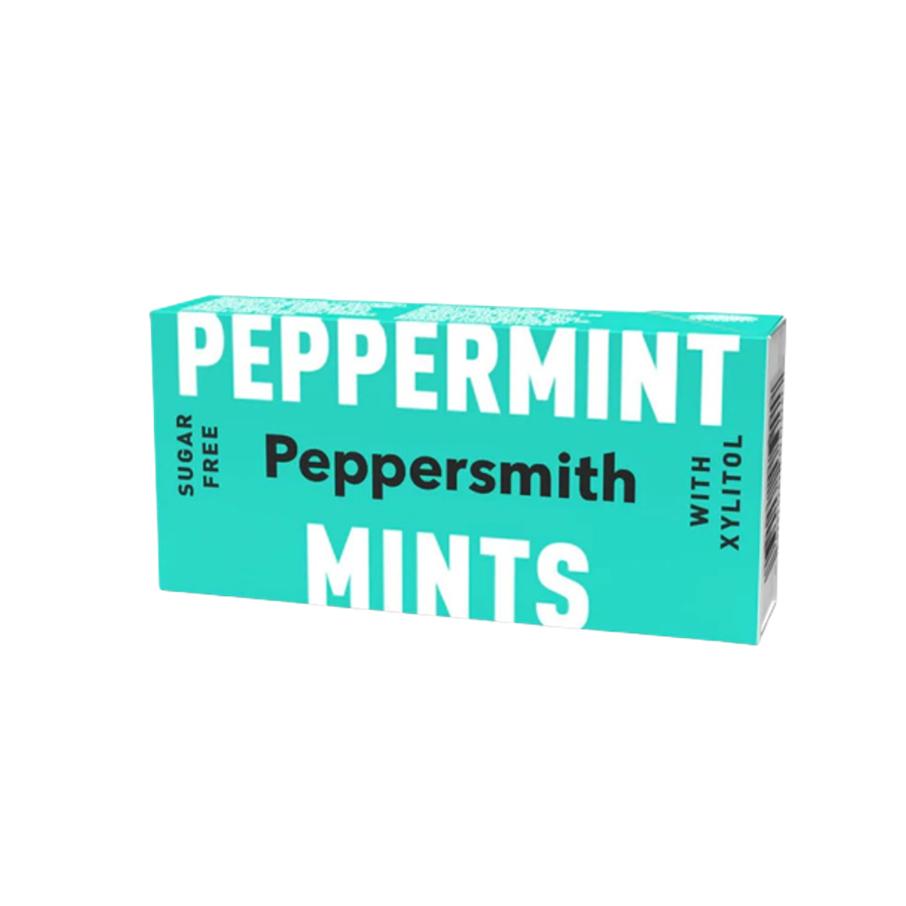 PEPPERSMITH Xylitol Peppermint Mints 15g