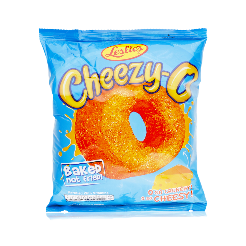 LESLIE'S CHEEZY-O Baked Corn Snack - Original Cheese 60g