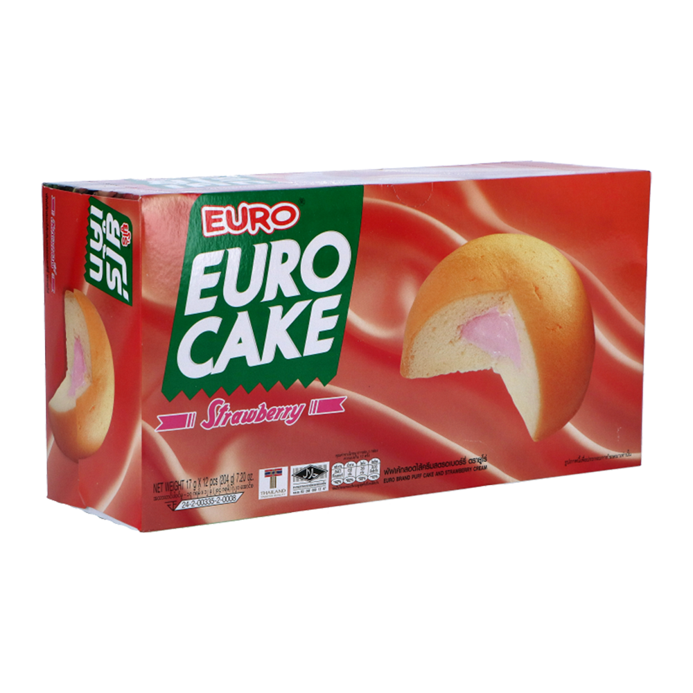 Euro Brand Strawberry Cake 17gx12