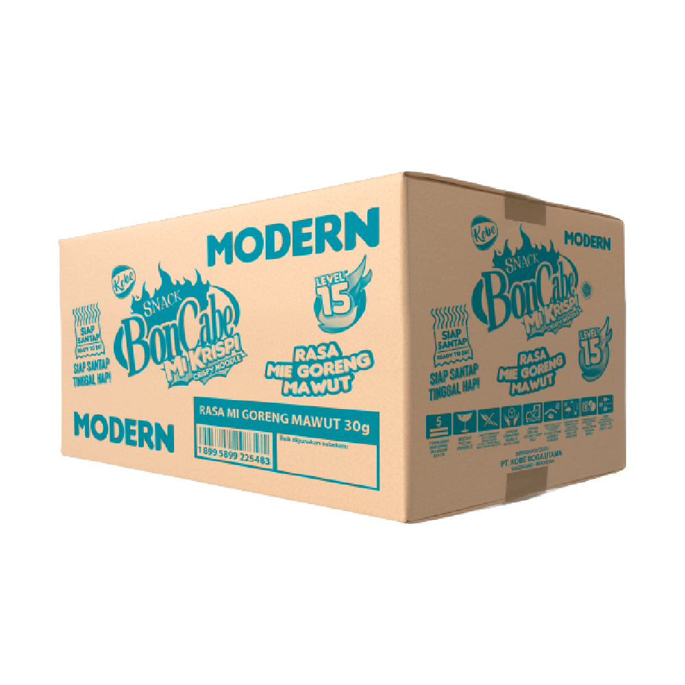 Kobe BonCabe Crispy Noodle Snack Lv 15 30g (Case 60)