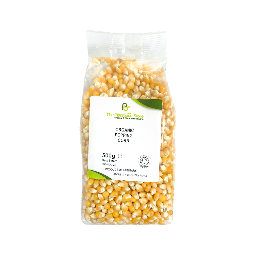 The Plantbase Store Organic Popping Corn 500g