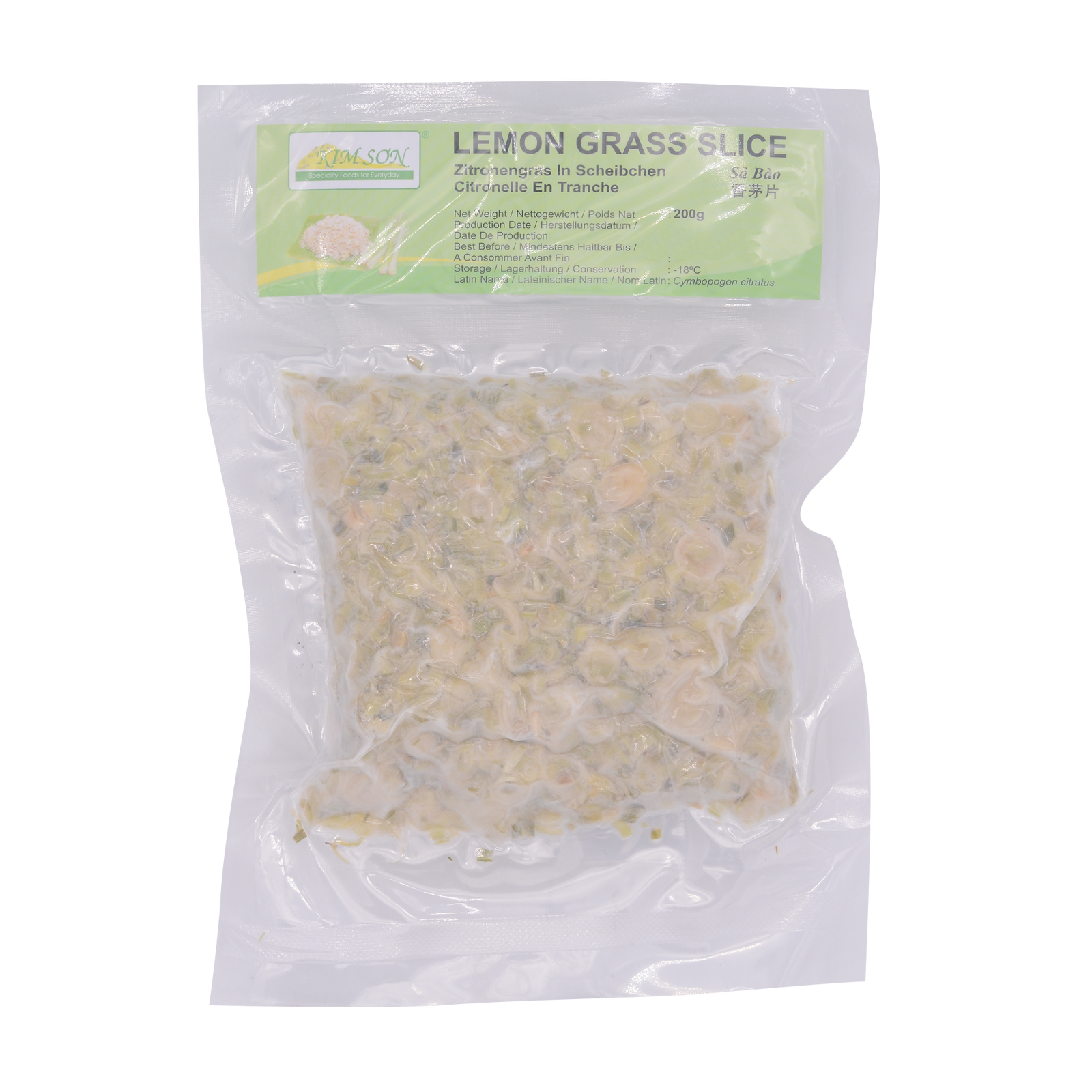 Kim Son Lemon Grass Slice 200g (Frozen)