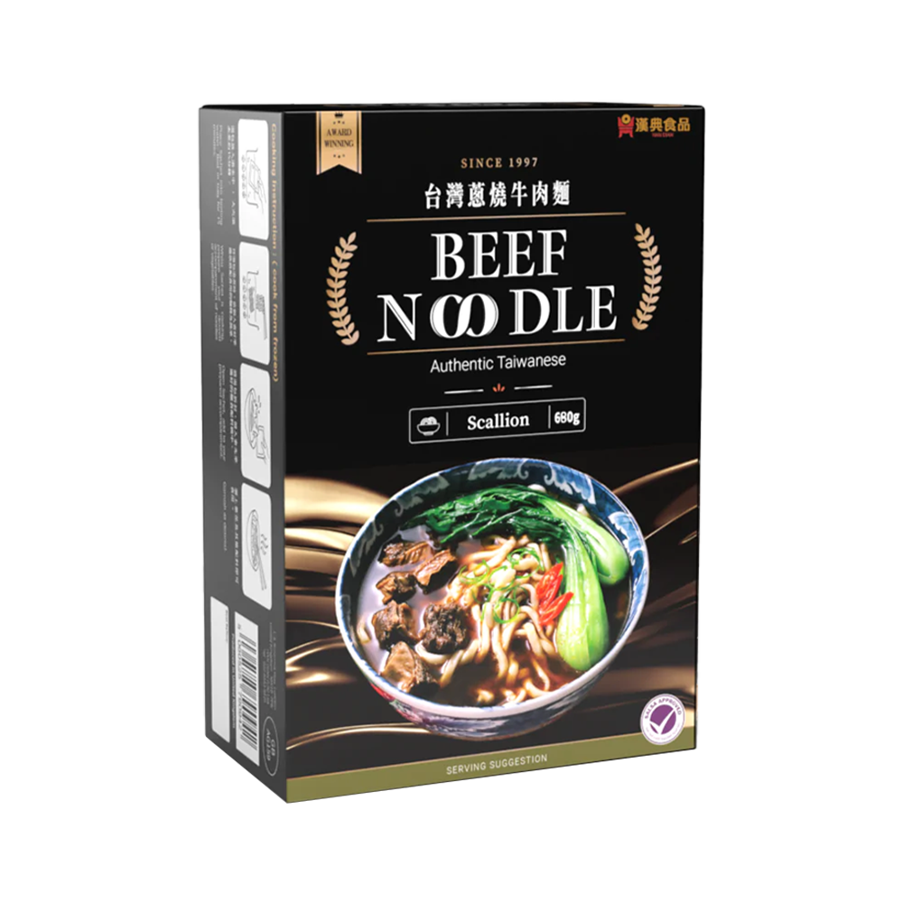 HAN DIAN Authentic Taiwanese Special Beef with Scallion Noodle 680g (F