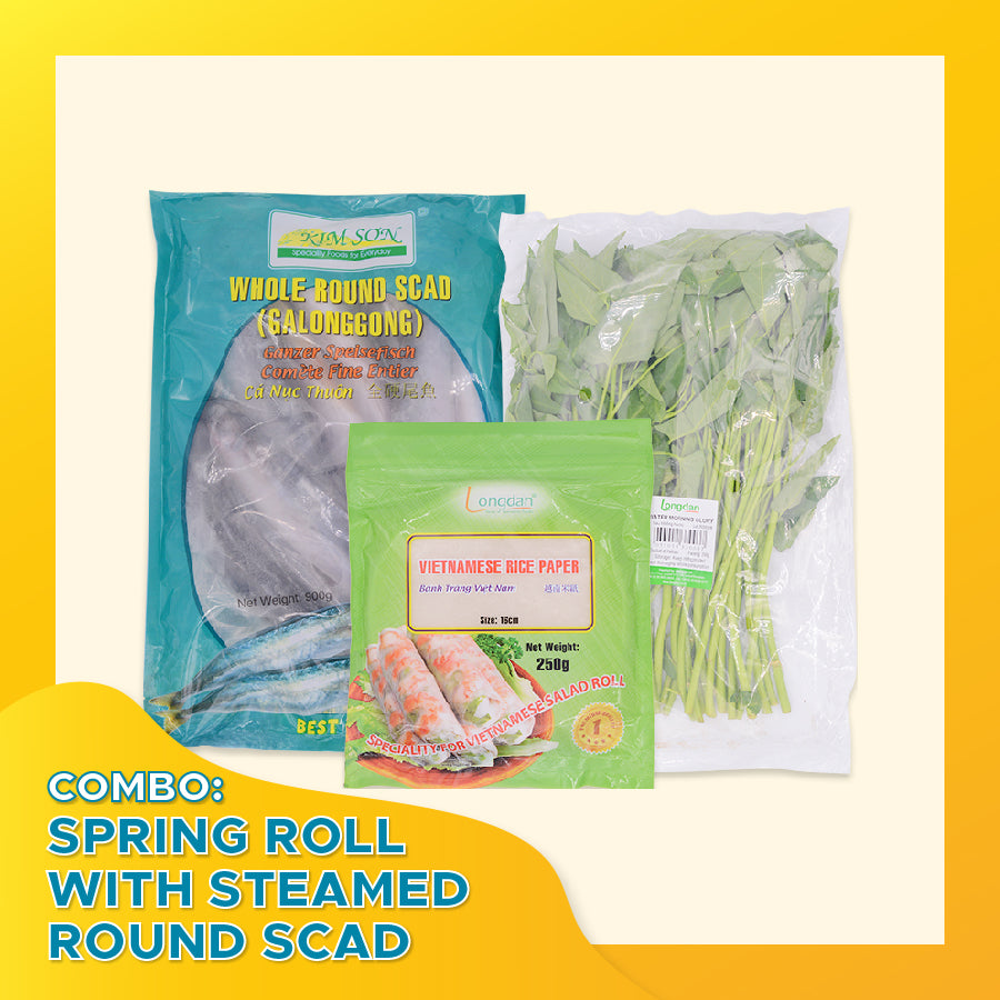 Combo Spring Roll with Steamed Round Scad (Frozen)