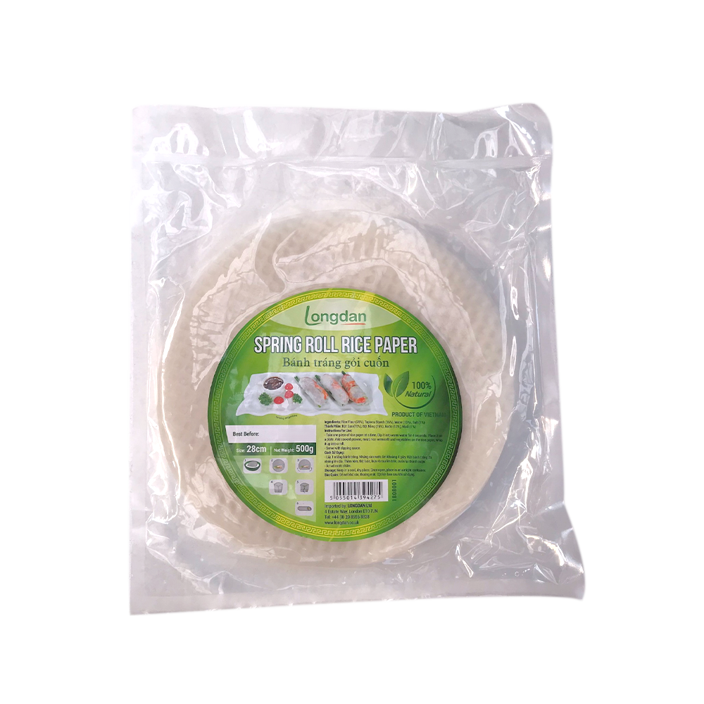 Longdan Spring Roll Rice Paper 28cm 500g (Case 20)