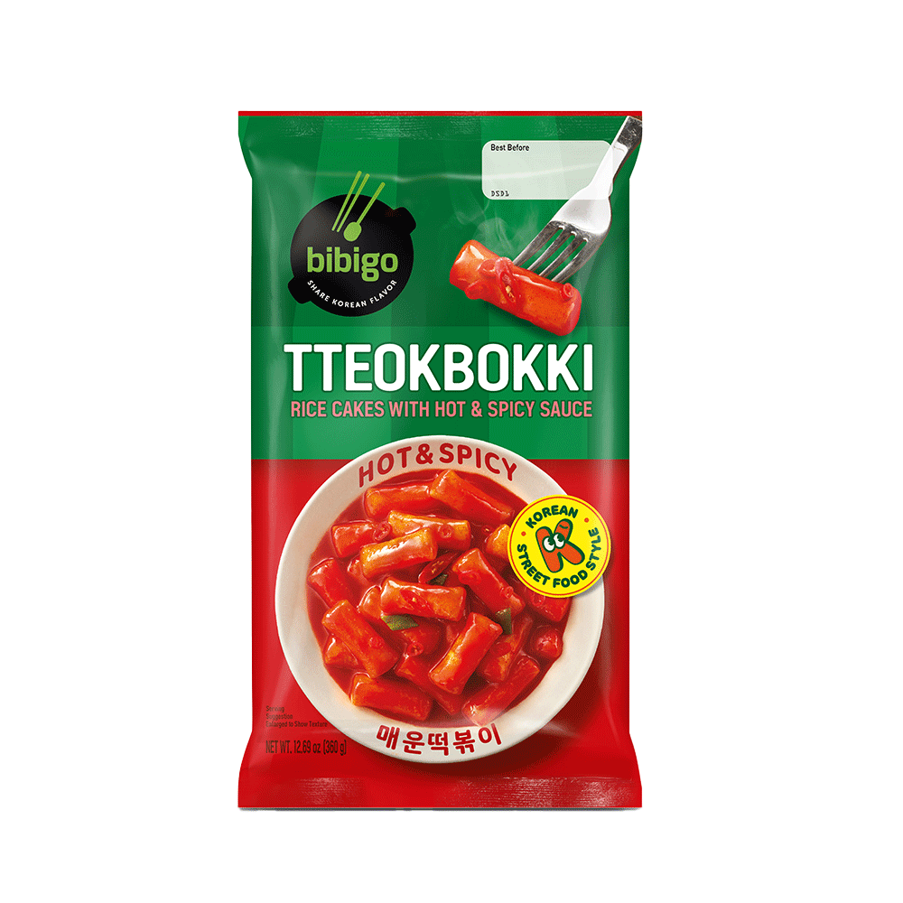 CJ BIBIGO Tokpokki Pouch Hot & Spicy 360g (Case 12)